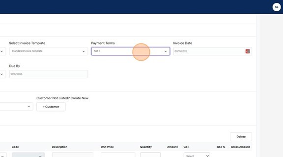 Creating a Customer Invoice in QFinance