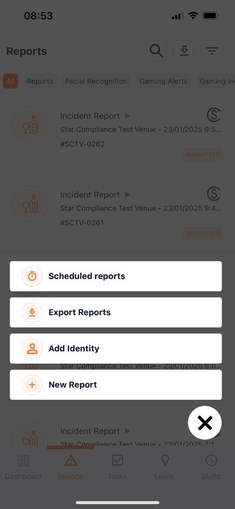 How to create an incident report (App)